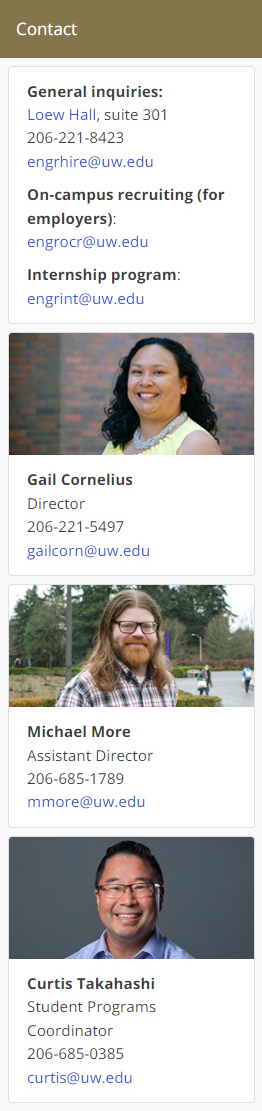 Contact us block | UW College of Engineering